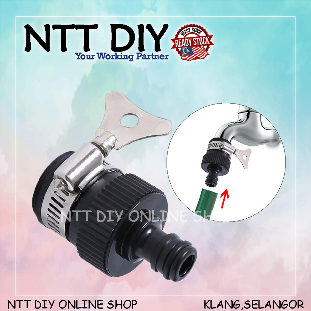 Ntt Diy Universal Garden Hose Pipe Tap Connector Mixer Kitchen Bath Tap