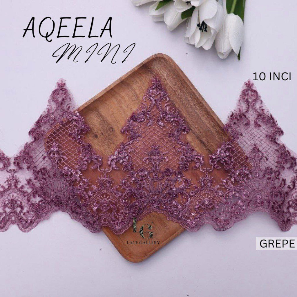🔥0.5M | AQEELA MINI BORDER LACE BAJU RENDA KAIN AKSESORI PAKAIAN HIASAN ...