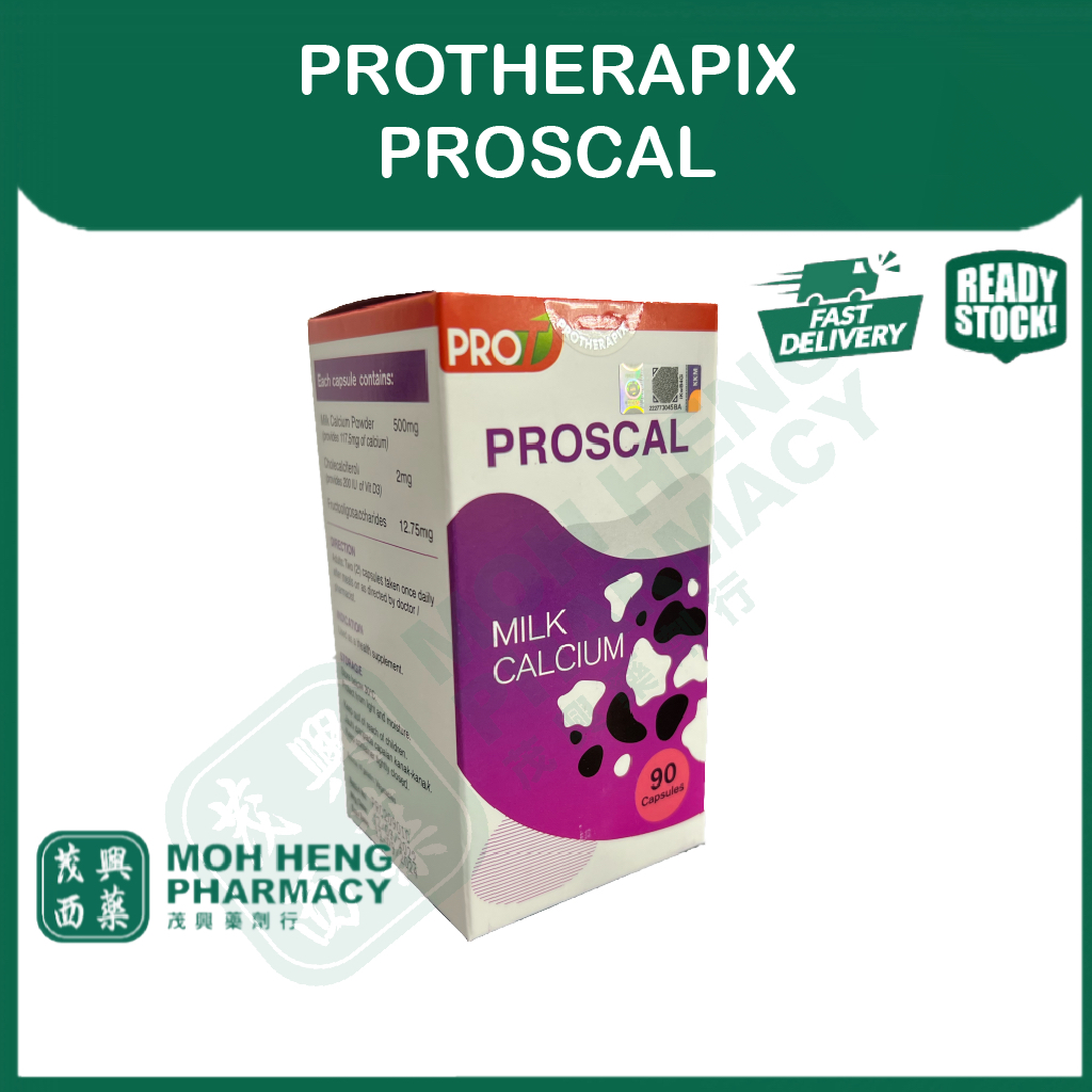 PROTHERAPIX PROSCAL Milk Calcium (90 capsules)(Exp 11/2026) | Shopee Malaysia