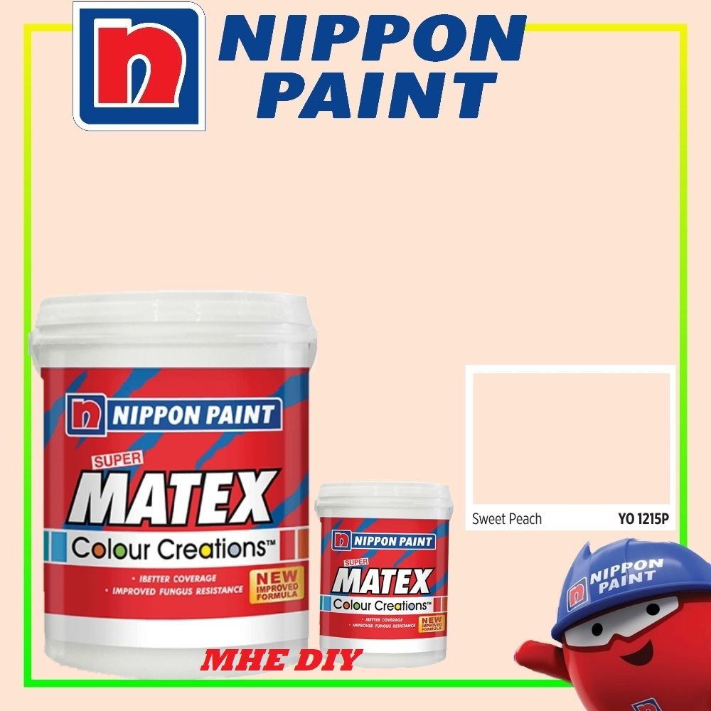 NIPPON PAINT 1L YO 1215 P SWEET PEACH Interior Smooth Sheen / Matt ...