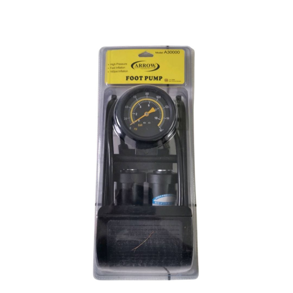 Arrow A30000 High Pressure Double Cylinder Foot Pump Bicycle Car Pump ...