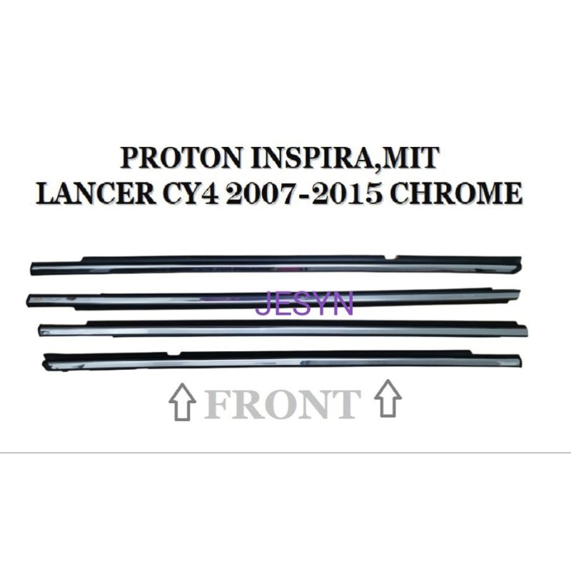 PROTON INSPIRA,MITSUBISHI LANCER CY4 2007-2015 OUTSIDE WINDOW MOULDING ...