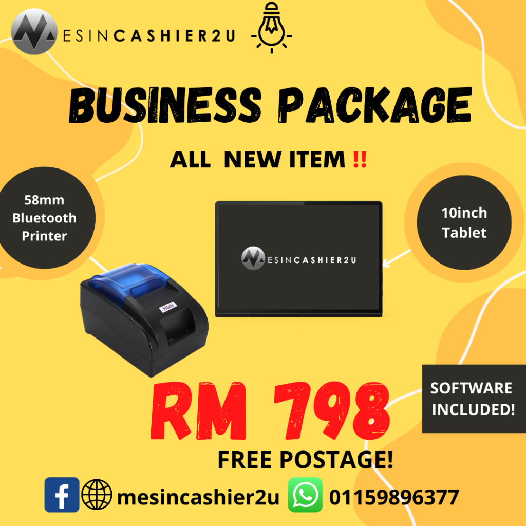 HOT SELLING!! HIGH SPEC Tablet Mesin Cashier POS System Mesin Kaunter ...