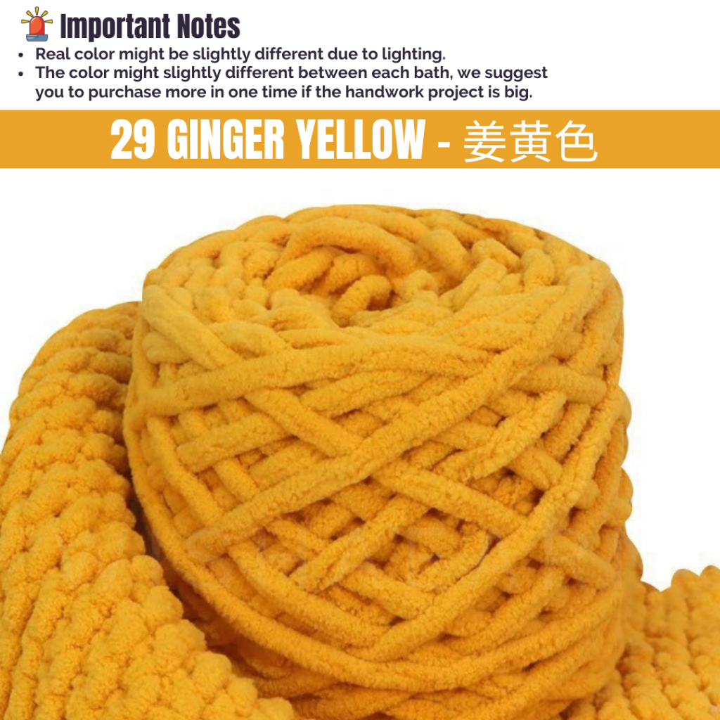 Ready Stock Microfiber Polyester Soft Yarn/ Super Thick Chunky Yarn 90 ...