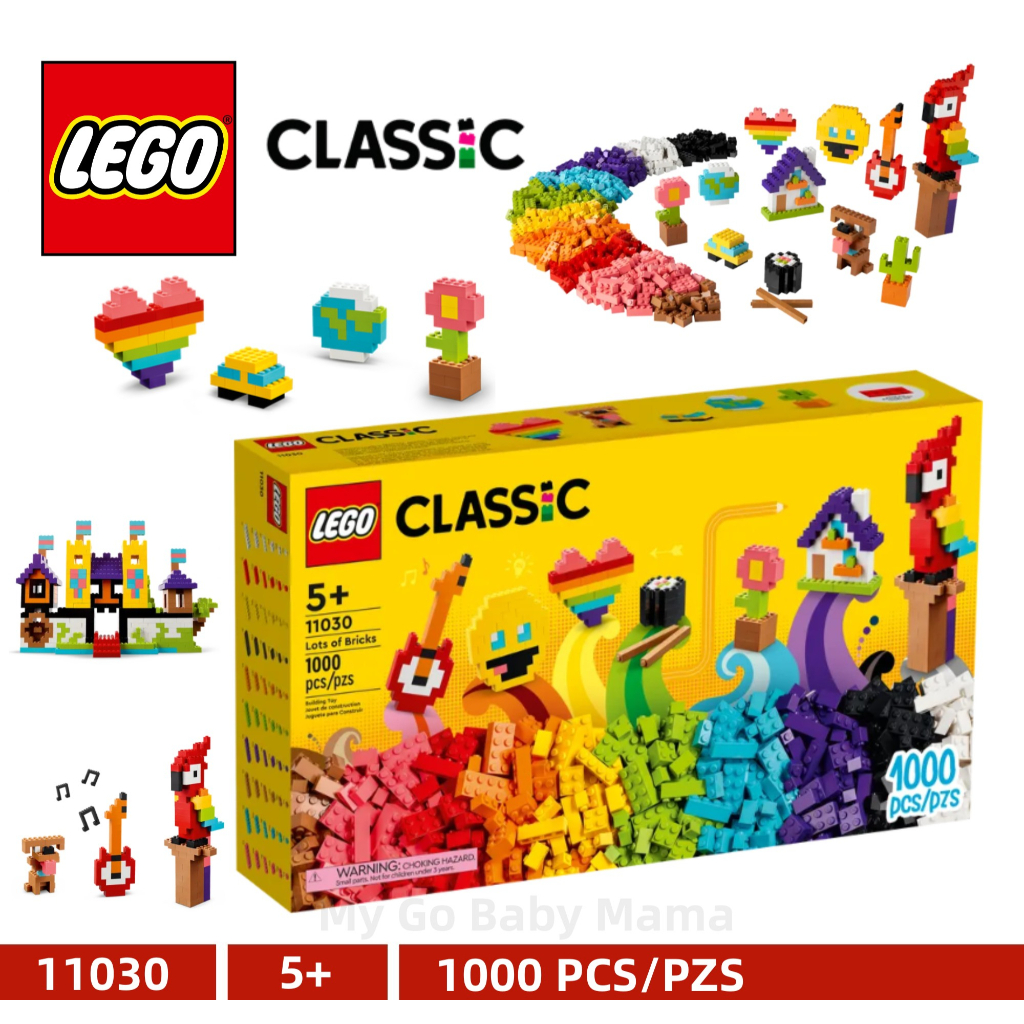 LEGO Classic 11030 Lots of Bricks ( 1000 Pieces ) 5 years+ 100% Original | Shopee Malaysia