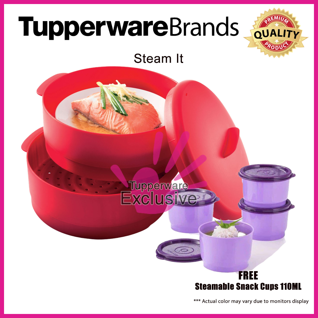 Steam It Tupperware 2 layer Bekas Steam Tupperware Steamer Pot Pengukus ...