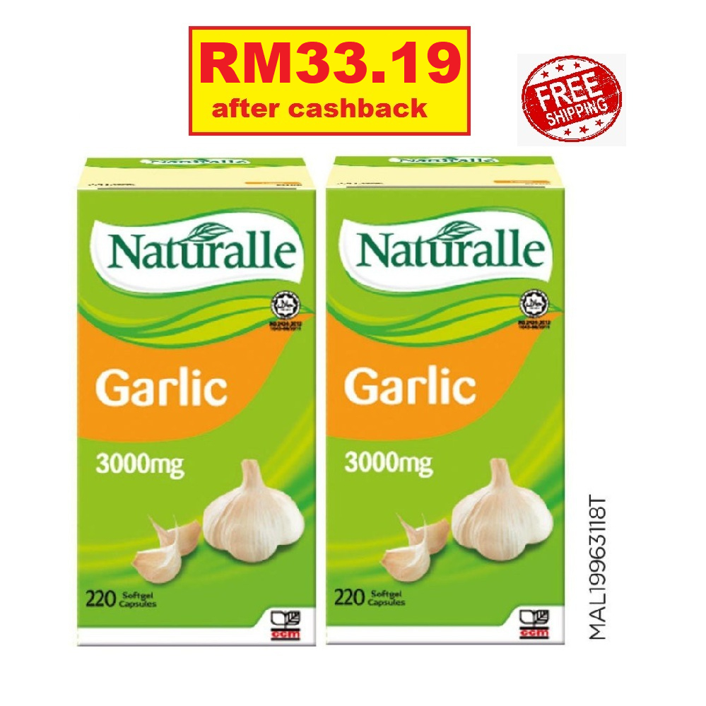 161[RM 33.19 after cashback] NATURALLE GARLIC SOFTGEL CAPSULE 3000MG ...
