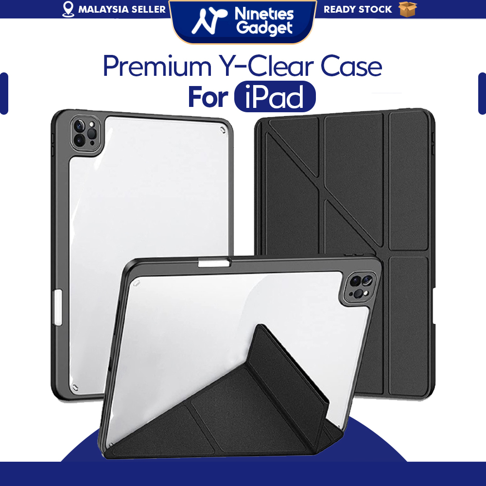 iPad Silicone Protective Case Casing with Pencil Slot Holder Anti ...