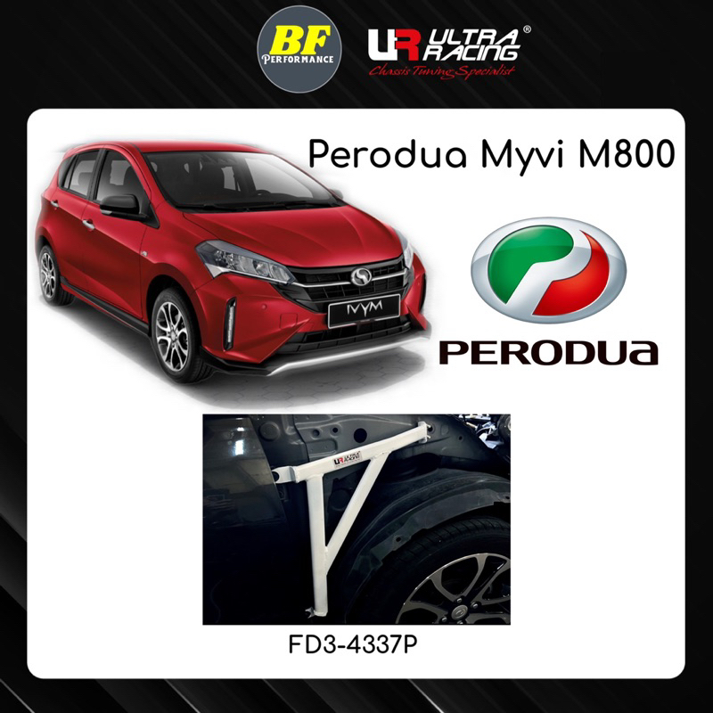 Ultra Racing Safety Bar Perodua Myvi Gen3 M800 Fender Bar 3point FD3 ...