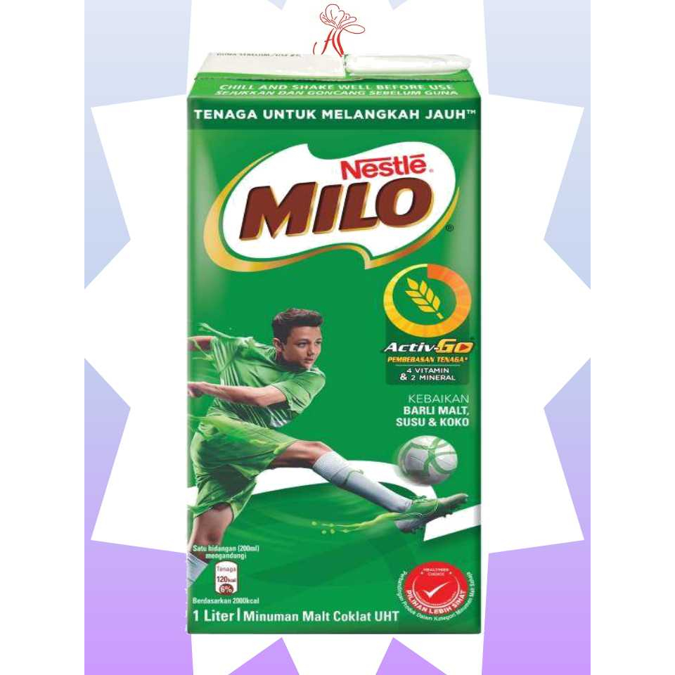 Nestle Milo Minuman Malt Coklat UHT 1L | Shopee Malaysia