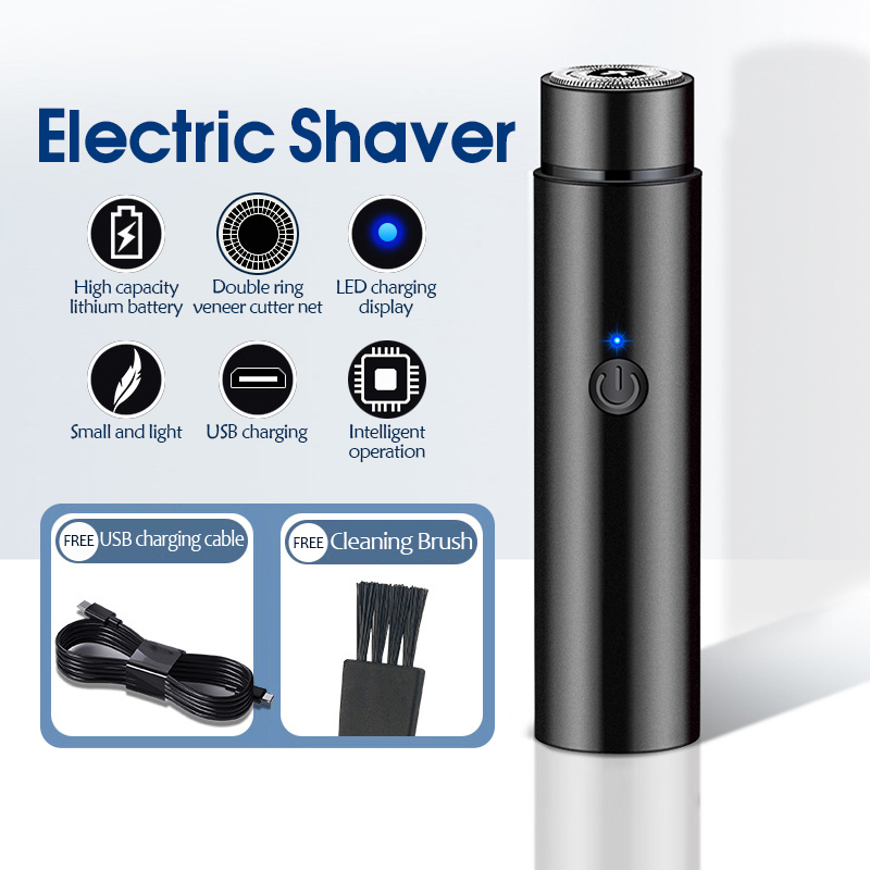 USB Rechargeable Travel Razor Mini Men's Electric Shaver Washable ...