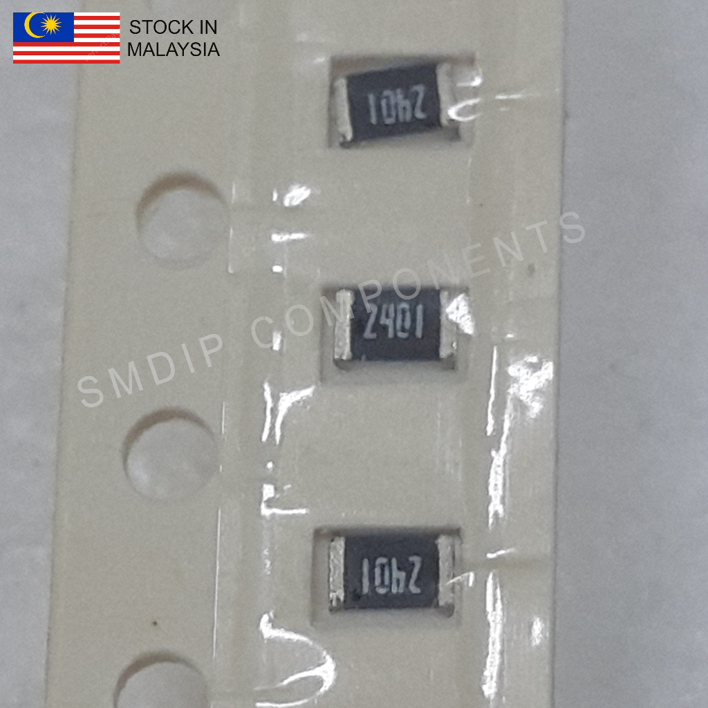 10 PCS Yageo 2.4k ±1%, 0805 SMD Resistor (2401) | Shopee Malaysia
