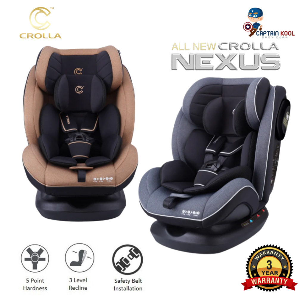 Crolla Nexus Convertible Car Seat Newborn to 12 years old 36kg | Shopee ...