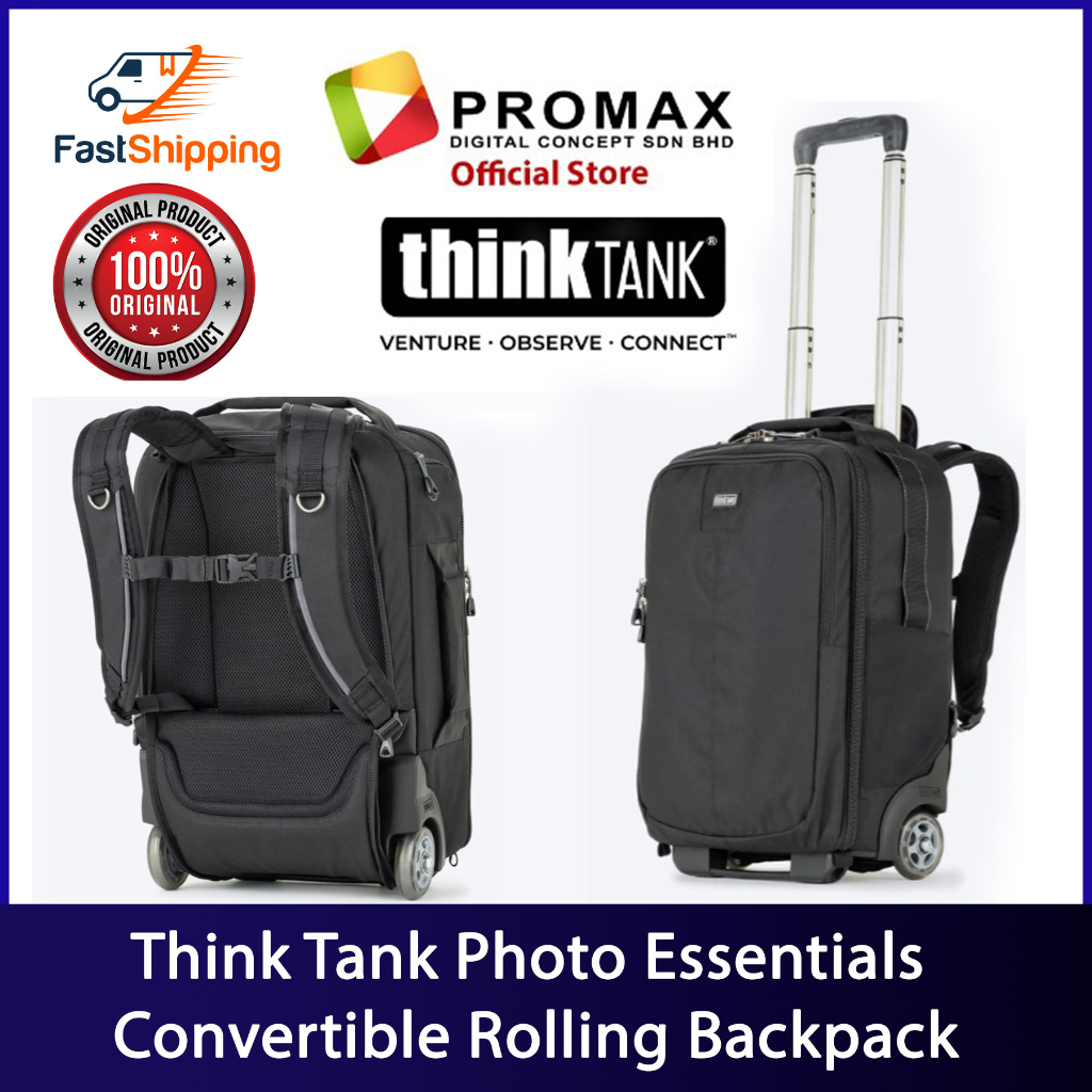 Think Tank Photo Essentials Convertible Rolling Backpack | Shopee Malaysia