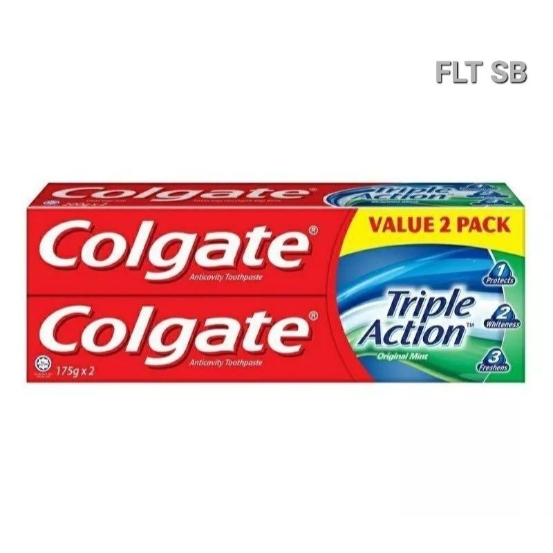 Colgate Triple Action Toothpaste 175g x 2 (Twin Pack) | Shopee Malaysia
