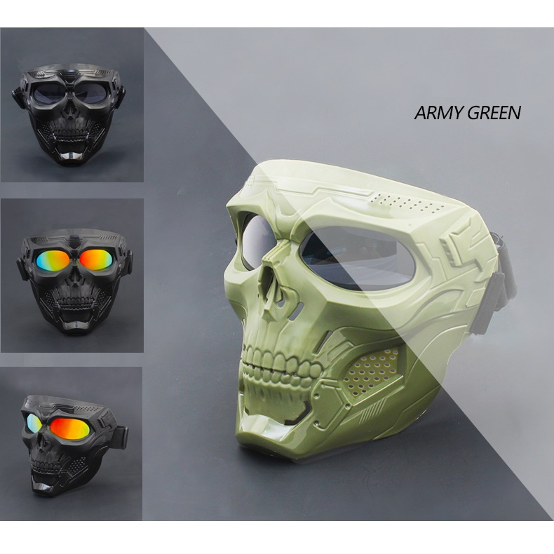 FULL FACE!Skull Riding Mask Face Protection Motor Riding Mask Windproof ...