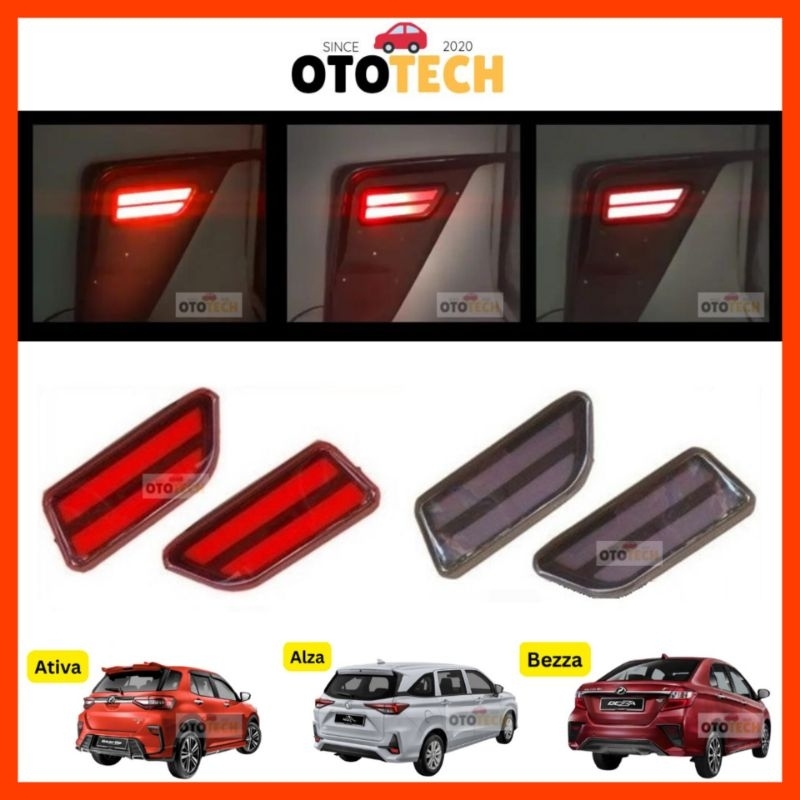 PERODUA BEZZA/ATIVA/ALZA rear bumper LED reflector Acc small light ...