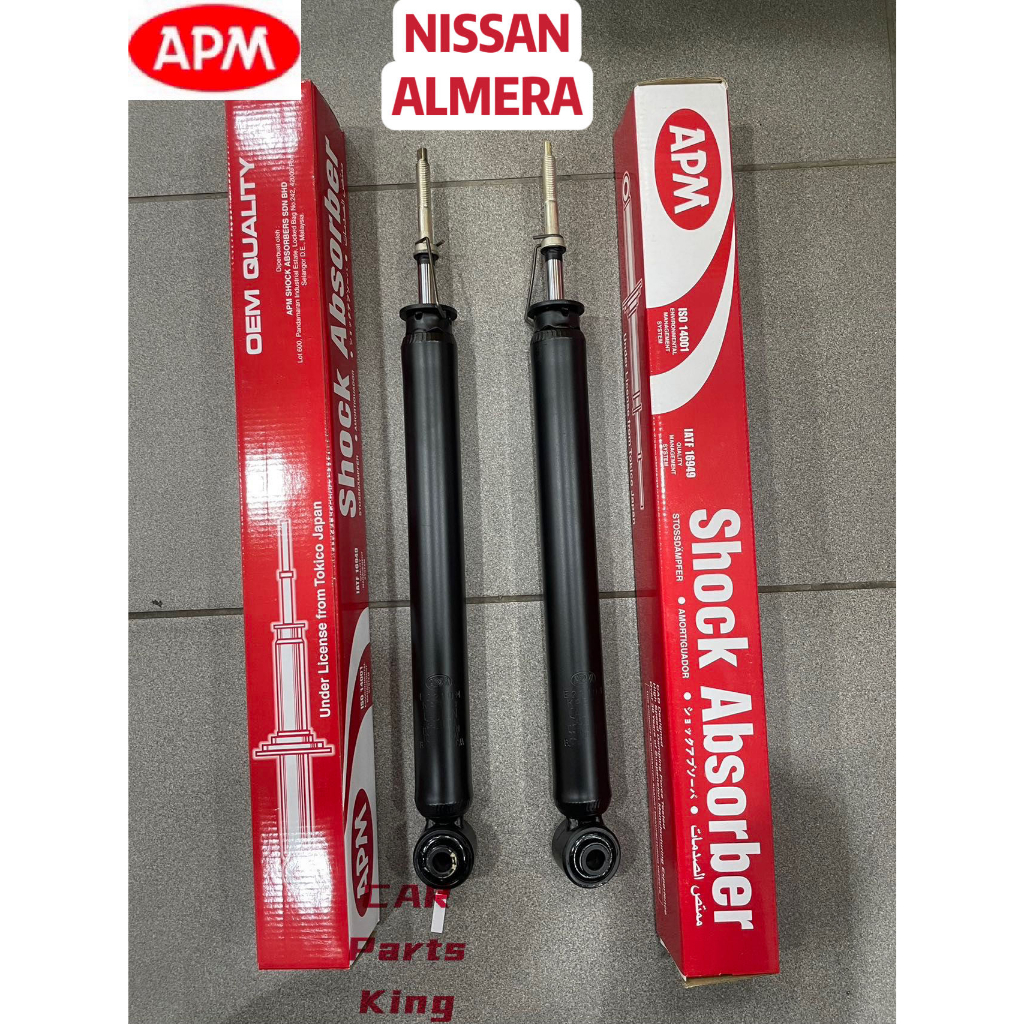 ( 100% ORIGINAL APM ) NISSAN ALMERA REAR SHOCK ABSORBER | Shopee Malaysia