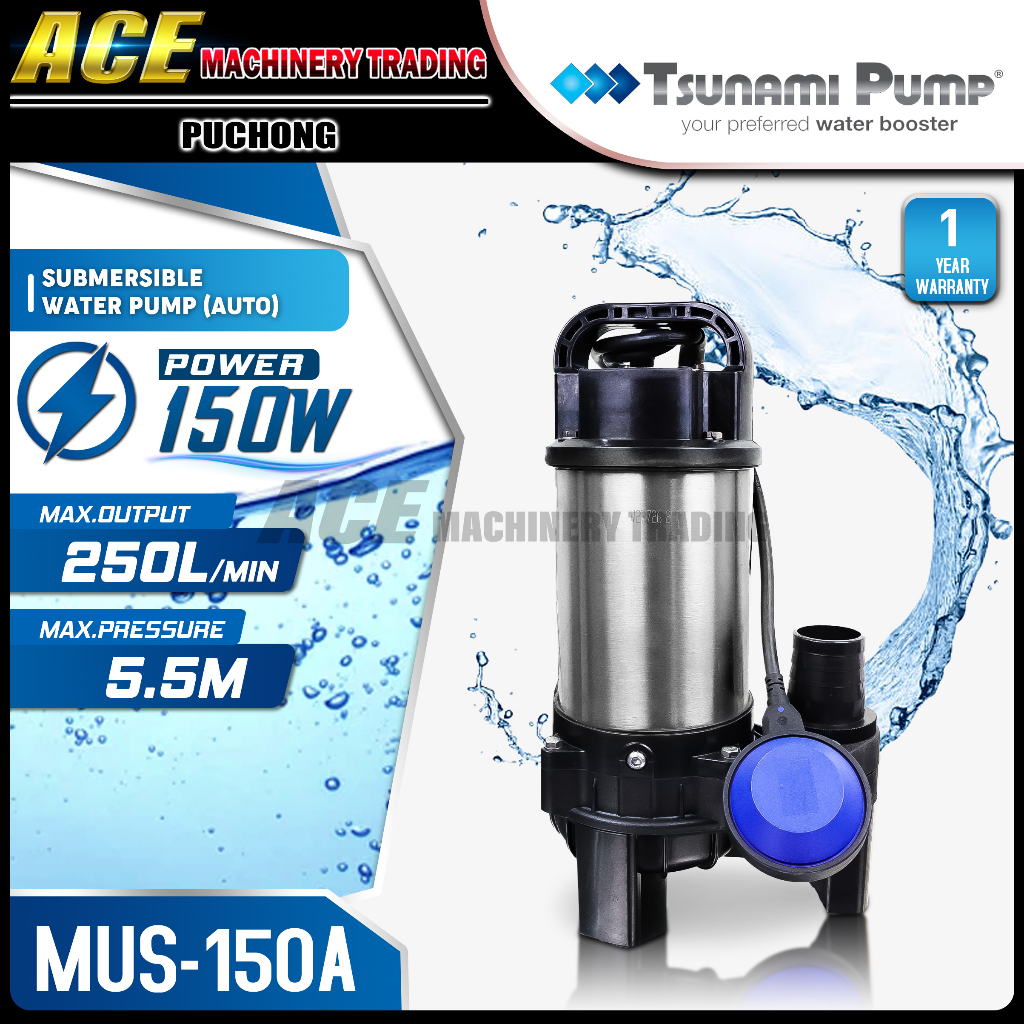 [ TSUNAMI ] MULTIPURPOSE Fish Pond Submersible Water Pump/ Water ...