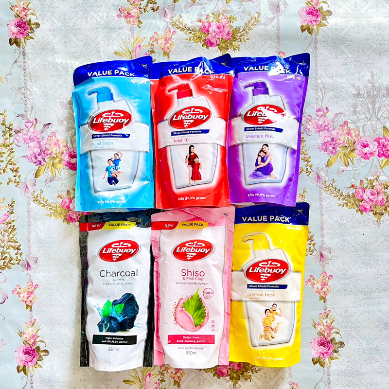 Lifebuoy Antibacterial Shower Gel (800ml per pack) Total 10/Moisture ...