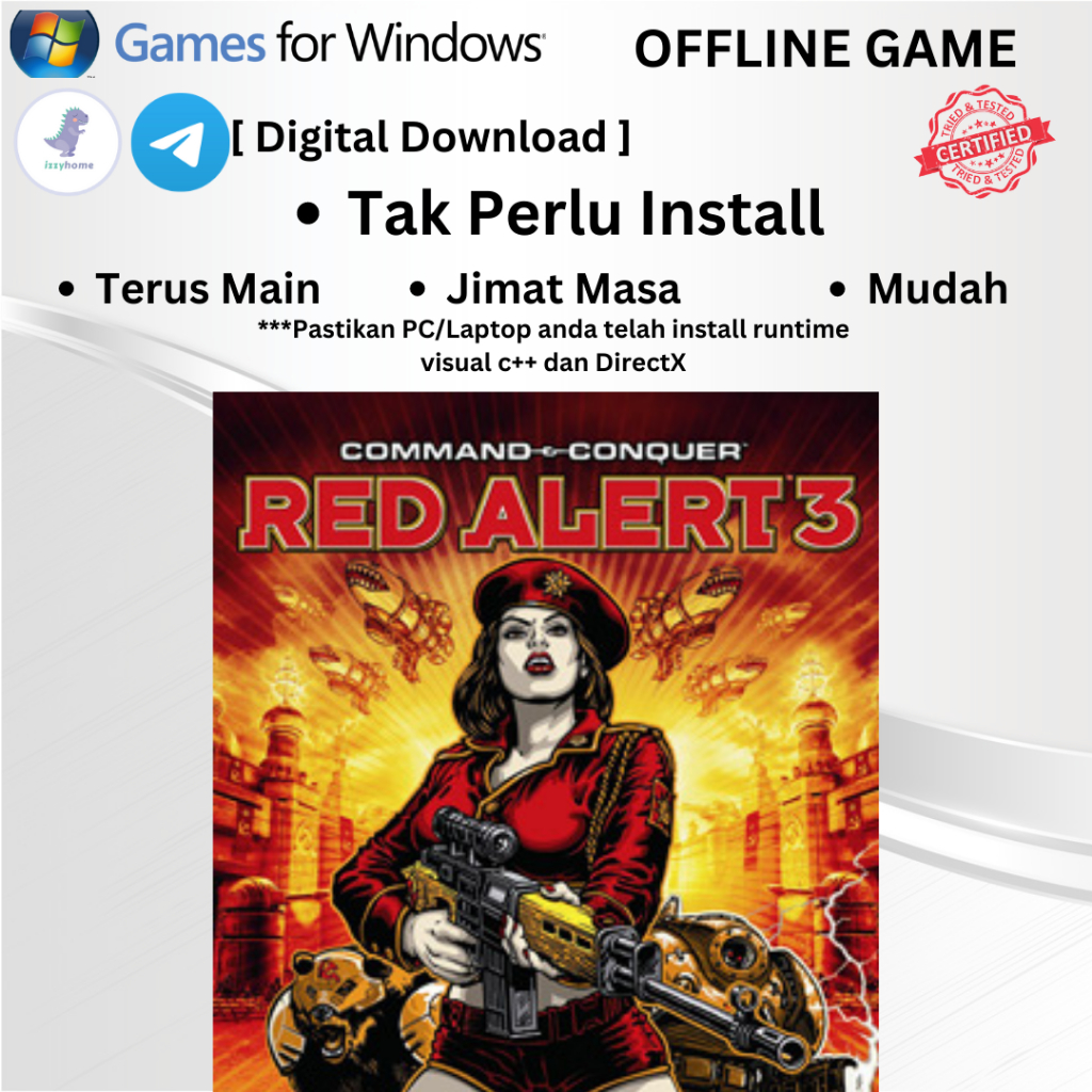 [PC Offline Game Portable]Red Alert 3 [Digital Download] | Shopee Malaysia