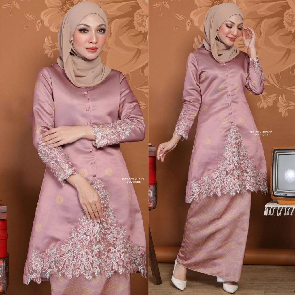 Baju Kebarung Moden Satin Duchess JUWITA TANJUNG FATEEMA Kurung Modern ...