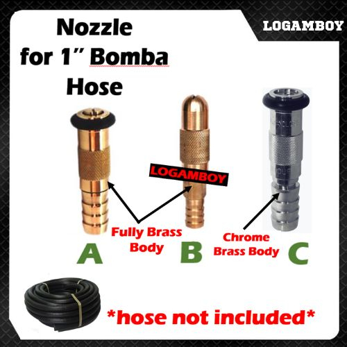 Bomba Hose Nozzle 1'' 1inch Fire Jet Spray Reel Hydrant Fully Brass ...