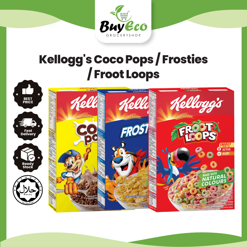 Kellogg's Coco Pops / Frosties / Froot Loops (150g-190g) | Shopee Malaysia