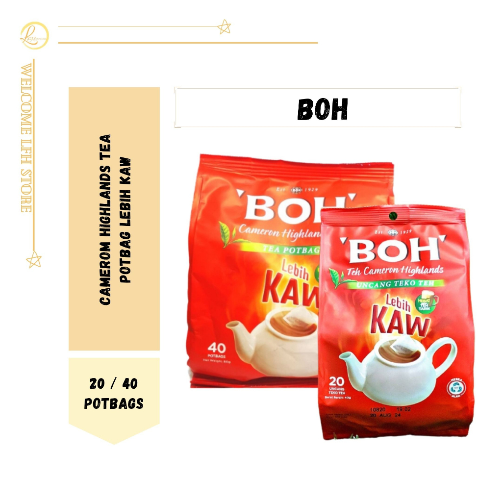 BOH Tea Potbags Lebih Kaw (20's / 40's) | Shopee Malaysia