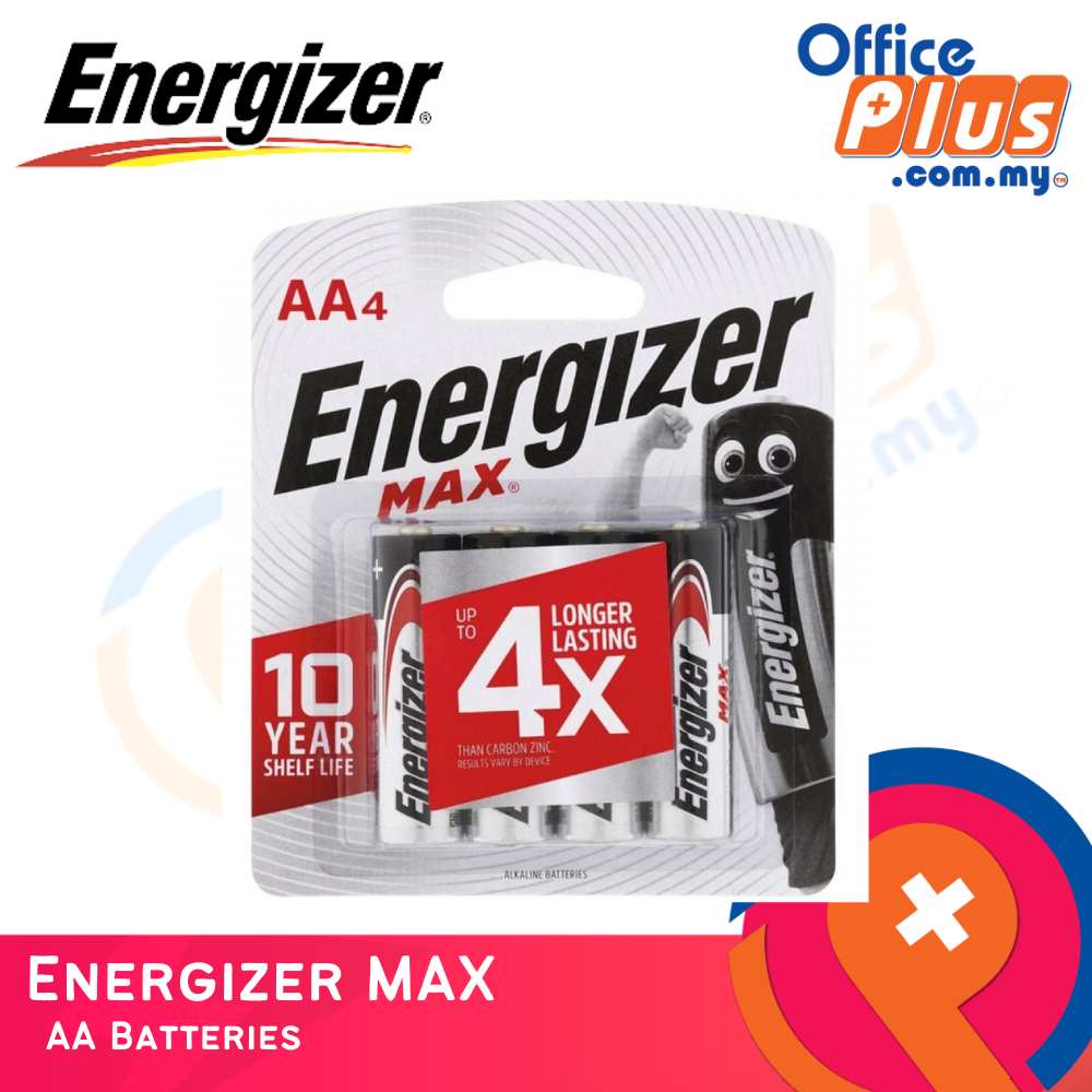 Energizer Max Battery AA 4's | Shopee Malaysia