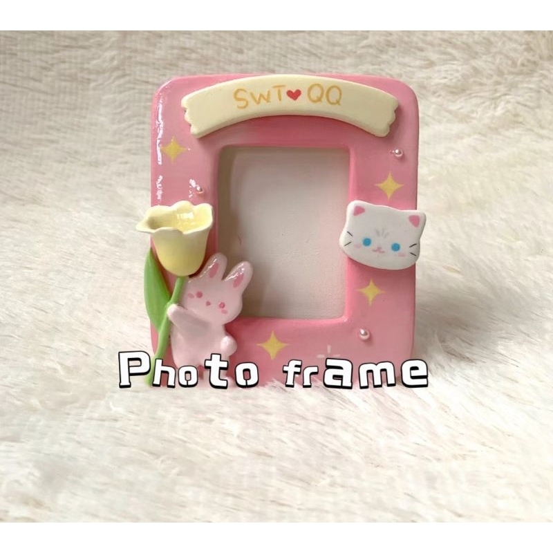 handmade clay photo frame clay from Italy paint from England | Shopee ...