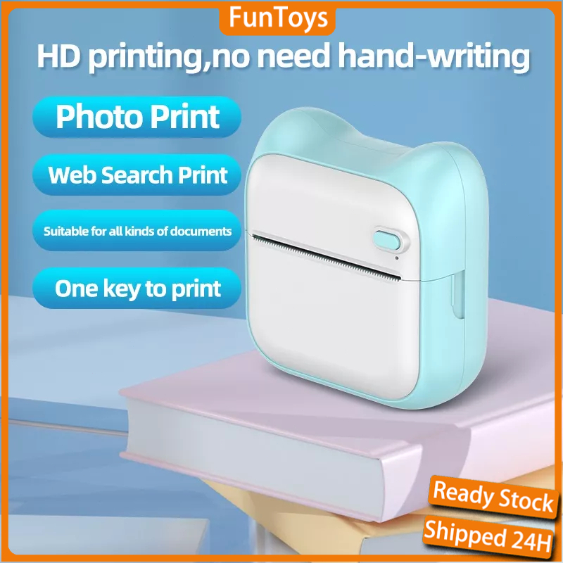 【Local Seller】A8 mini Thermal Printer Portable Handheld Picture Sticker ...