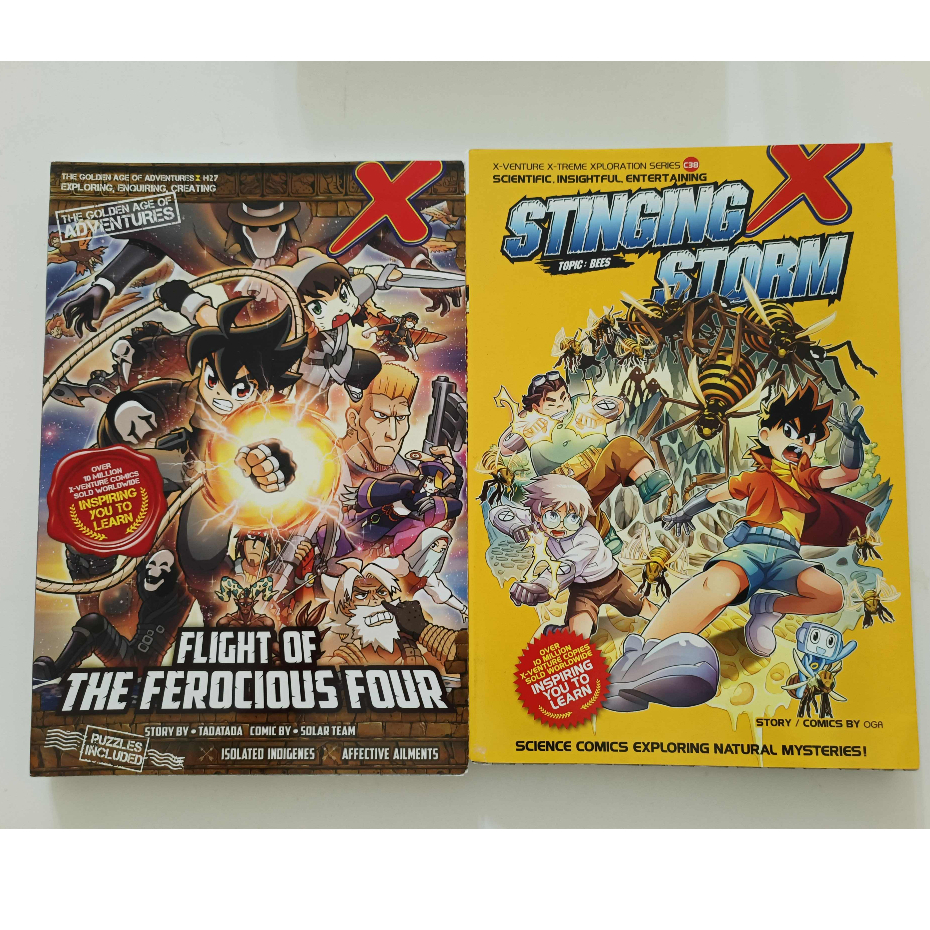 X-Venture Comics - Flight of the Ferocious Four, Stinging Storm ...