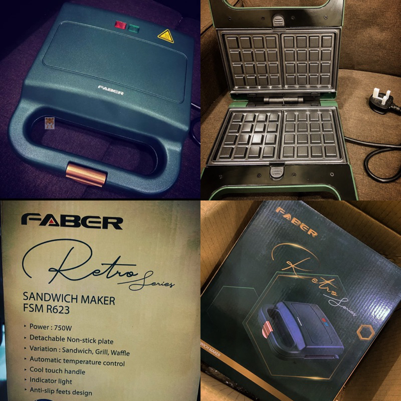 FABER retro series SANDWICH MAKER ( FSM R623 ) | Shopee Malaysia