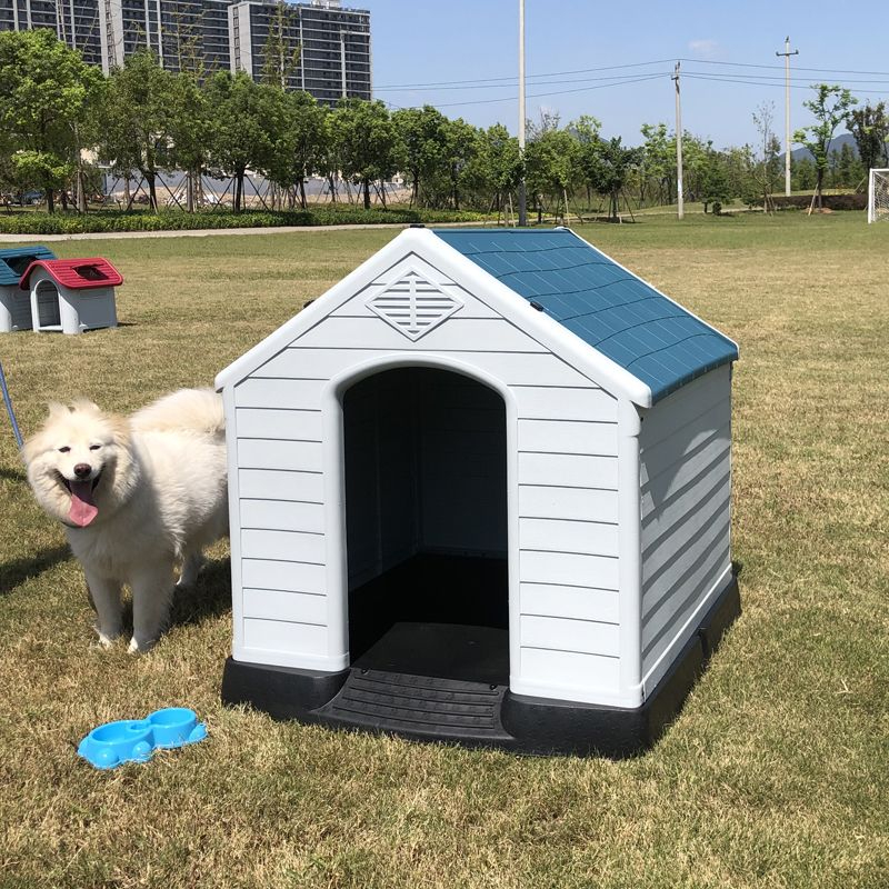 Plastic dog cage outdoor rainproof dog house sunscreen indoor thermal ...