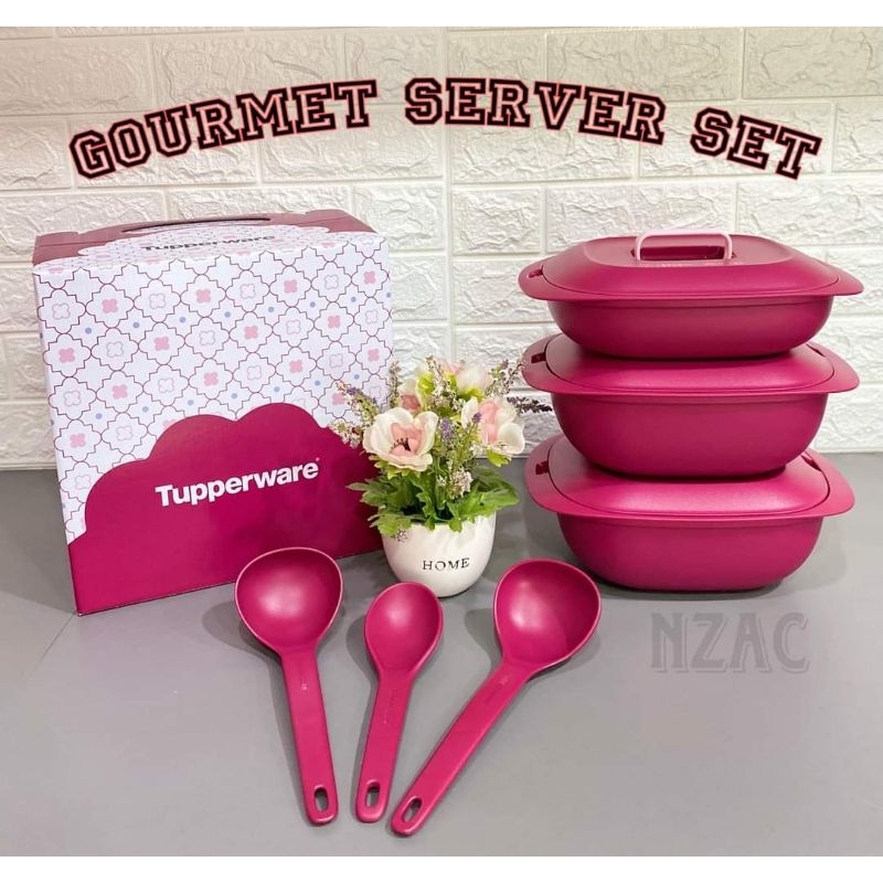 🔥Tupperware Gourmet Server Set ORIGINAL(3pcs)🔥 | Shopee Malaysia