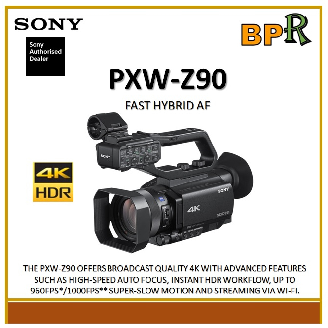 Sony PXW-Z90V / Z90 / Z90V / 4K HDR XDCAM with Fast Hybrid AF Camcorder- Sony Malaysia Warranty ...