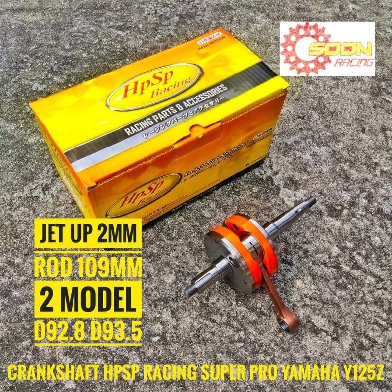 HPSP RXZ 125ZR CRANKSHAFT RACING SUPER PRO JET 2MM 92.8MM 93.5MM ROD 102MM YAMAHA 125ZR RXZ135 ...
