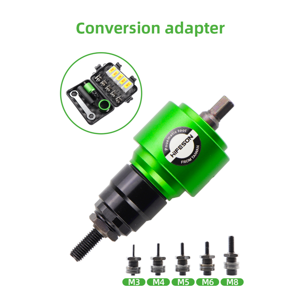 Hifeson Electric Pull Rivet Riveter Nut Gun Insert Rivet Nut Tool Auto ...