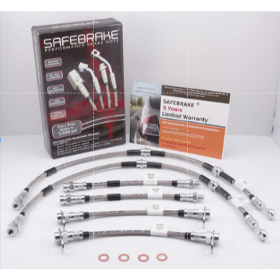 PRO RS STEEL BRAIDED BRAKE HOSE for Toyota Fortuner AN160/GUN156 (rear ...