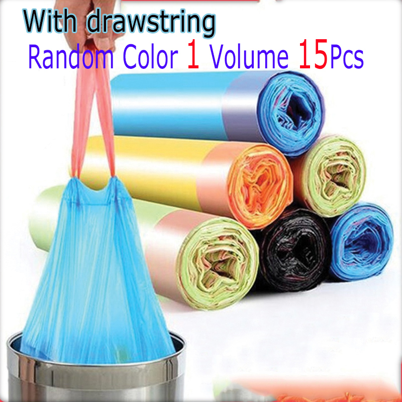 45cmx50cm DRAWSTRING Garbage Bag Thickened Super load bearing Rubbish ...