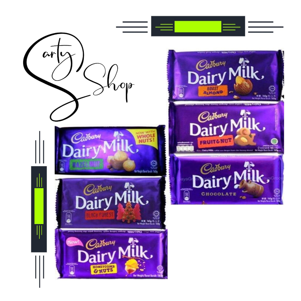 Cadbury Dairymilk Chocolate 160g ALL Flavour | Shopee Malaysia