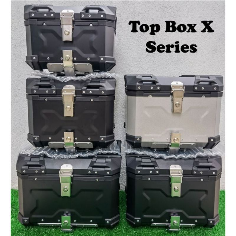 ALUMINIUM TOP BOX X DESIGN IMPORT 45 LITER ALL MODEL SAIZ MOTOSIKAL ...