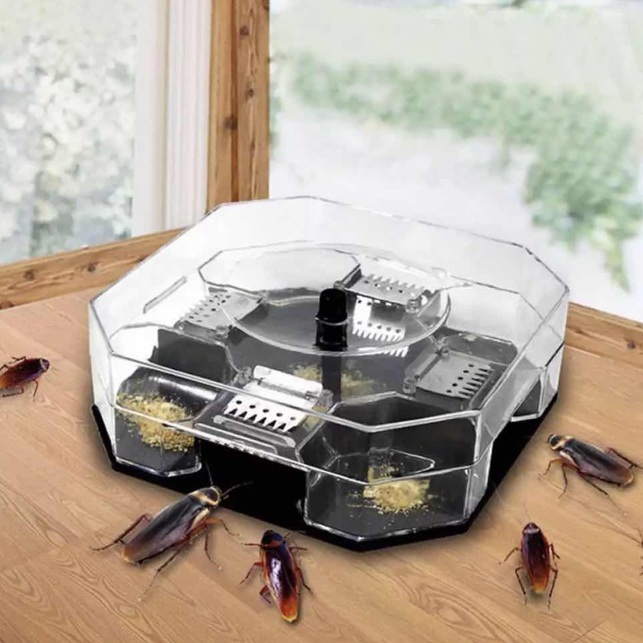 Reuseable Cockroach Trap Box Non-Toxic Insert Killer Catcher Perangkap ...
