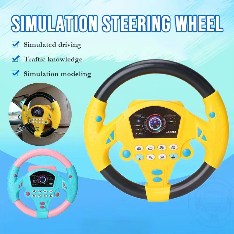 Tenso Kids Steering Driving Toy Back Seat Car Steering Wheel Toys Car ...