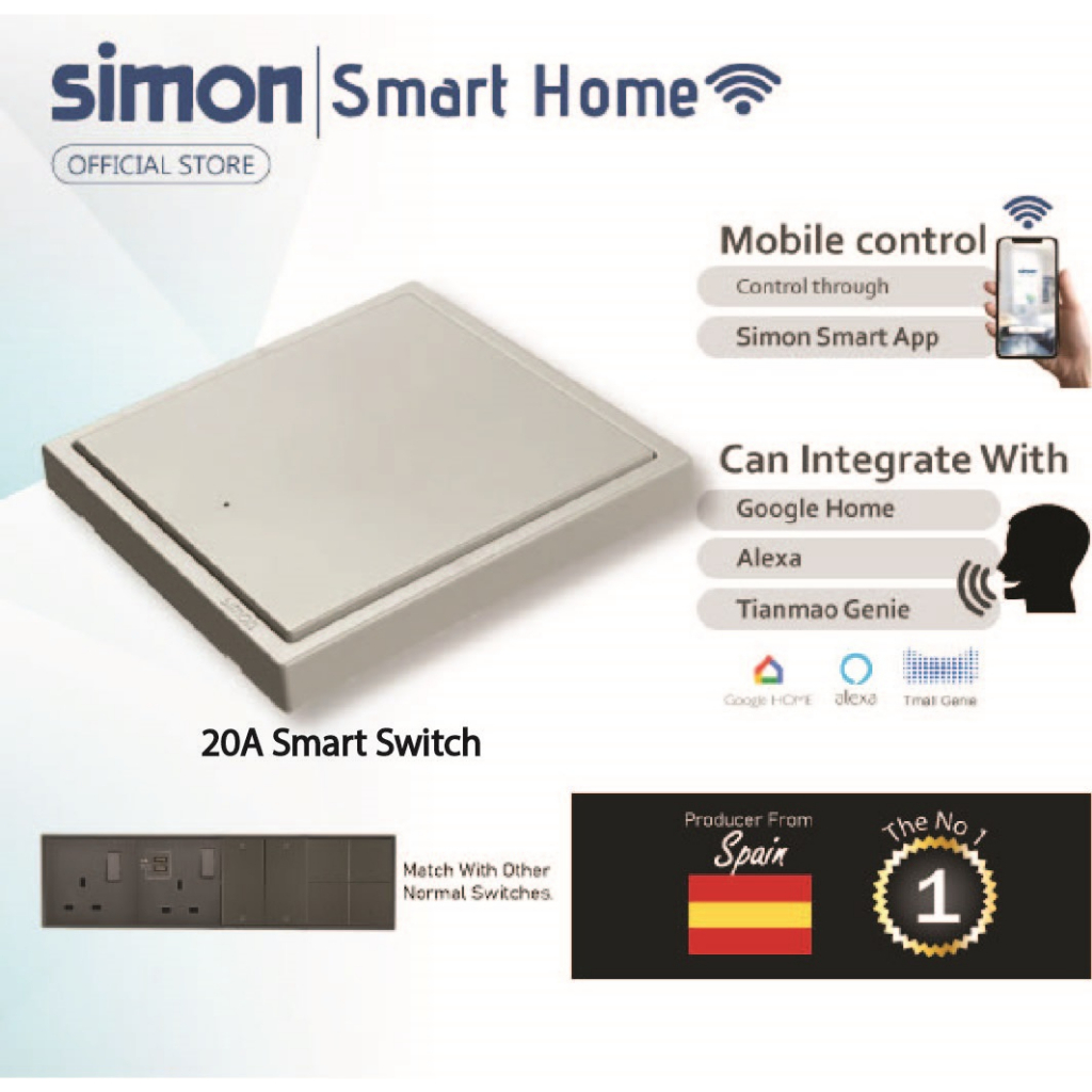 SIMON i7 Smart Series - Smart Switches/Smart Home System - Control in 3 ways; Mobile, Smart ...