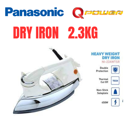 Panasonic Iron - Dry White Malaysia NI22AWT Non Stick (2.3Kg) | Shopee ...