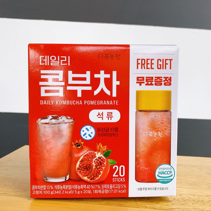 New Flavors Korea Danongwon Daily Kombucha 20sticks FREE 1 tumbler ...