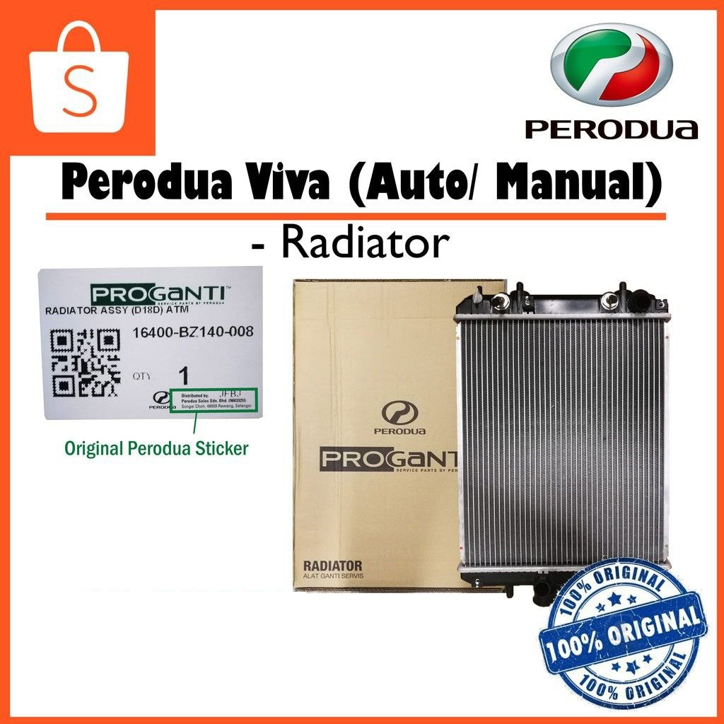 Original Perodua Viva Radiator (Manual) 16400-BZ130-008 (MT) | Shopee ...