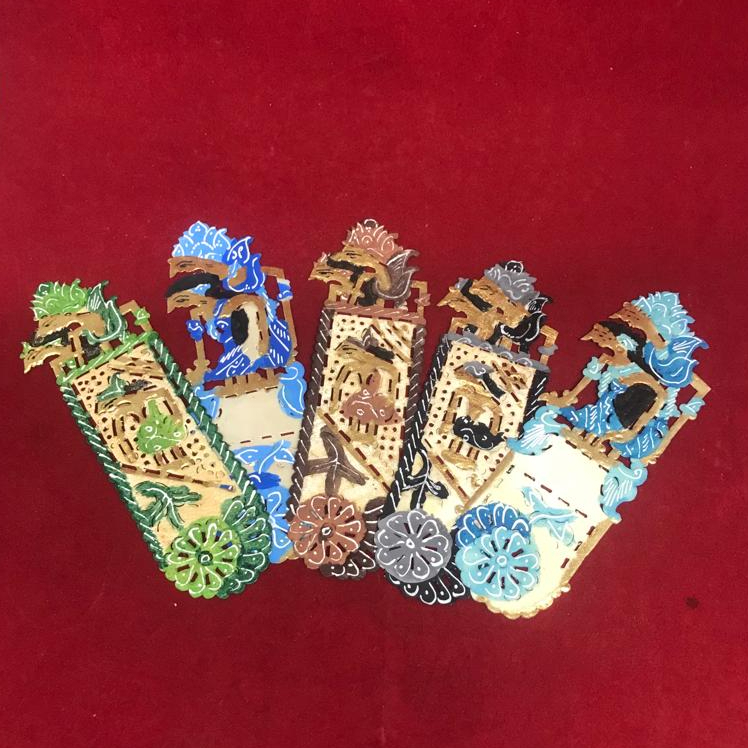 Tradition Malay Wayang Kulit Bookmarks / Handcrated Leather Bookmarks ...